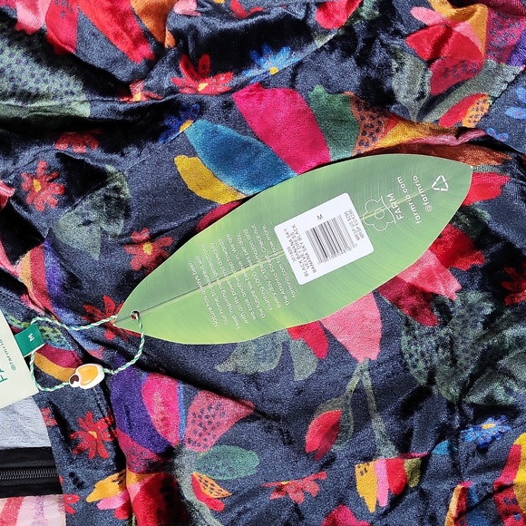 FARM Rio | Dresses | Farm Rio Black Banana Sky Velvet Dress | Poshmark